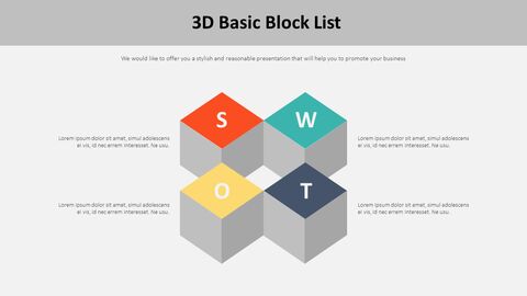 3D Basic Block List Diagram|SWOT