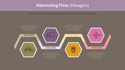 Alternating Flow Diagram (Hexagon)|Process