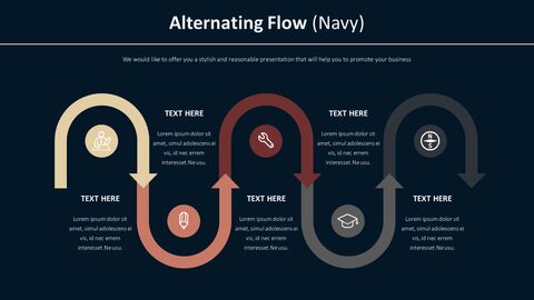 Alternating Flow Diagram (Navy)|Process