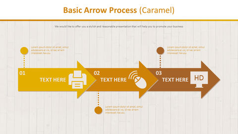 Basic Arrow Process Diagram (Caramel)