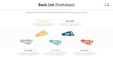 Basic List Diagram (Footsteps)