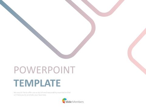 Blue and Pink Square - Free Powerpoint Sample|Templates|Slides