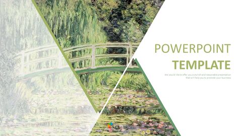 Claude Monet White Nenuphars - Free Presentation Templates