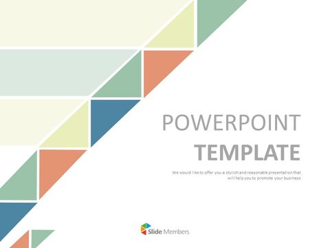 Colorful Diagonal Lines - Free Powerpoint Template