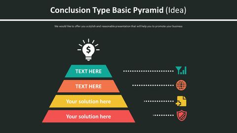 Conclusion Type Basic Pyramid Diagram (Idea)