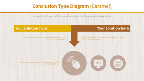 Diagrama de tipo de conclusión (caramelo)
