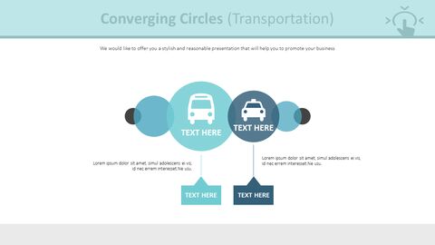 Free Converging Circles Diagram (Transportation)|Slides