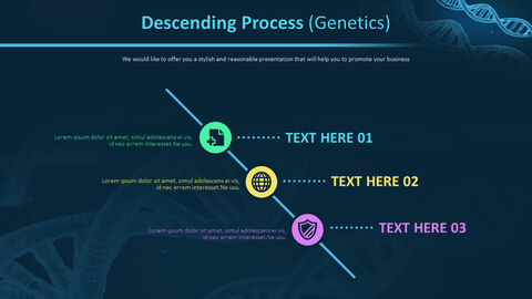 Genetics Experiment Results Diagram: Free PowerPoint Template for Data ...