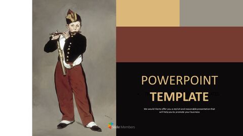 Edouard Manet "Le Fifre" - Free Template Design