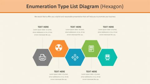 Enumeration Type List Diagram (Hexagon)