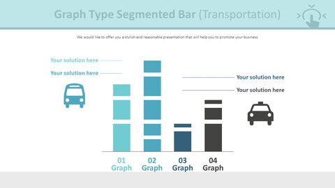 Graph Type Segmented Bar Diagram (Transportation)