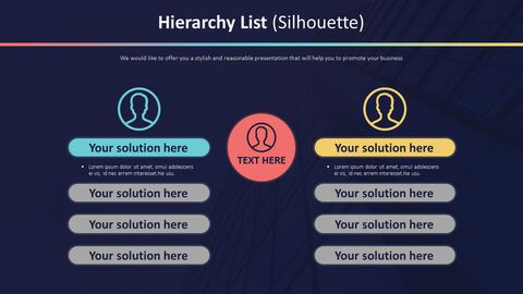 Hierarchy List Diagram (Silhouette)