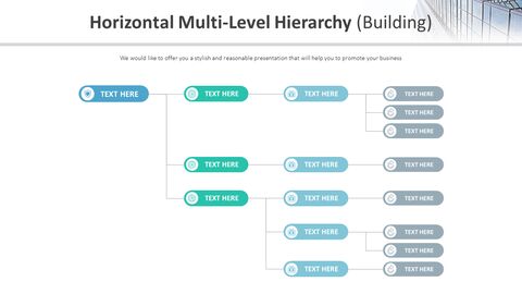 Horizontal Multi-Level Hierarchy Diagram (Building)