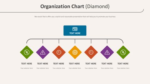 Organization Chart Diagram (Diamond)