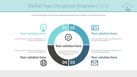Radial Type Doughnut Diagram (Click)|Cycle