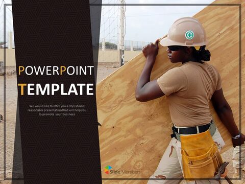 Safety Public Work - Free Powerpoint Sample|Templates|Slides