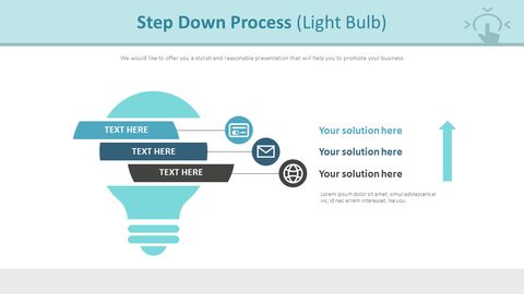 Step Down Process Diagram (Light Bulb)