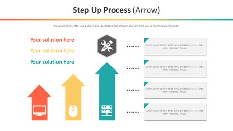 Step Up Process Diagram (Arrow)