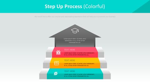 Step Up Process Diagram (Colorful)