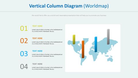 Vertical Column Diagram (Worldmap)