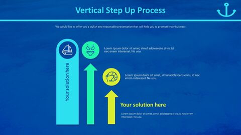 Free Vertical Step Up Process Diagram|Slides
