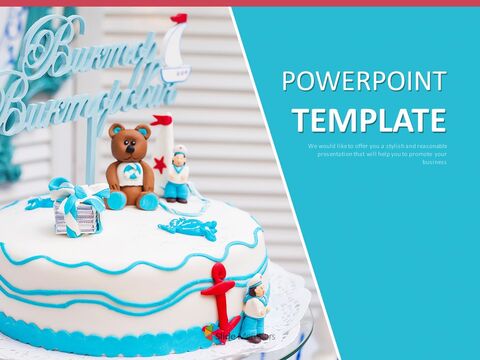 Birthday Cake - Free PPT Template