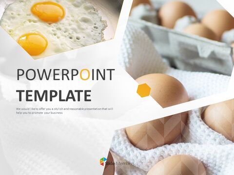 Free Powerpoint Template - Eggs and Fried Eggs