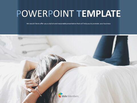 Free PPT Template - A Comfortable Bed
