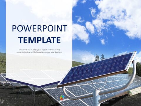 Solar Heat Panels - Free Template Design