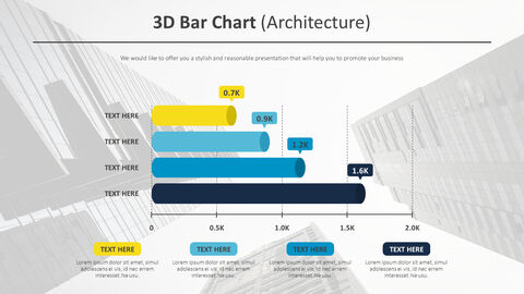 3D Bar Chart Diagram (Architecture)