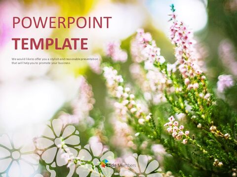 A Fresh Flower Bud - Free PPT Template