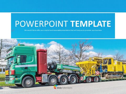 Articulated Trucks - Free Powerpoint Template