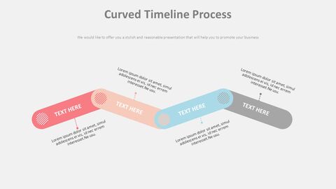 Curved Timeline Process Diagram