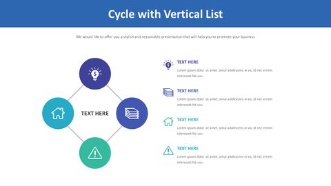 Cycle with Vertical List Diagram