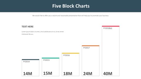 Five Block Charts Diagram