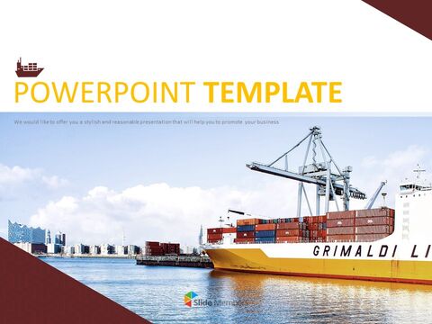 Gratis Muestra gratuita de PowerPoint - Un barco cargado