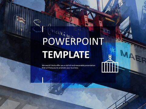 Free Powerpoint Template - Container|Slides