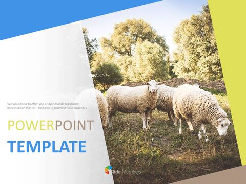 Free PPT Sample - A Flock of Sheep