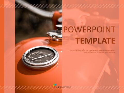 Free Template Design - Motorcycle's Engine|PPT|Slides