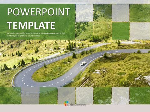 Free Template Design - Streetview From the Sky