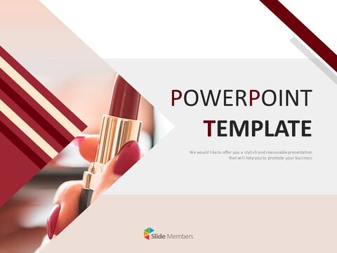 Red Lipstick - Free PPT Template