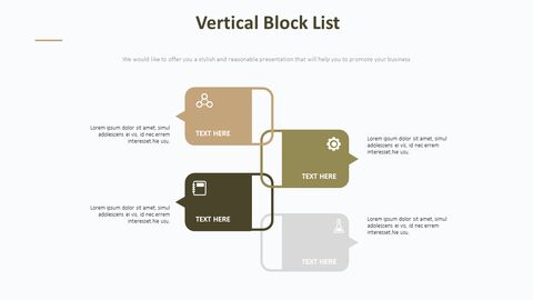 Vertical Block List Diagram