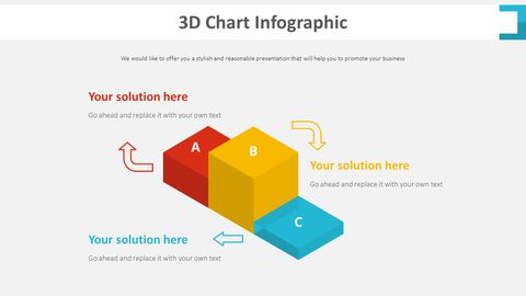 3D Chart Infographic Diagram