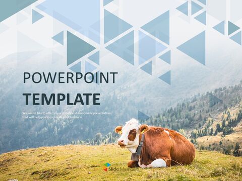 Bulls in the Field - Free Presentation Templates