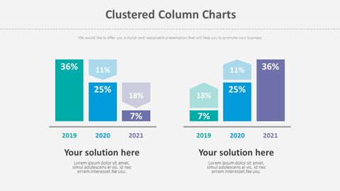 Clustered Column Charts Diagram|Graph