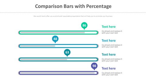 Comparison Bars with Percentage Diagram
