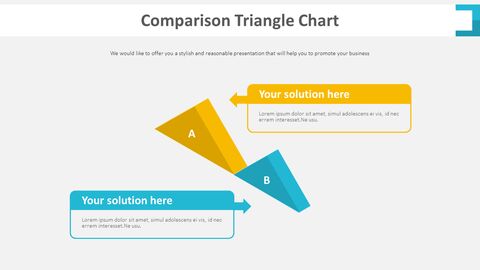 Comparison Triangle Chart Diagram