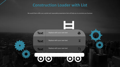 Free Construction Loader with List Diagram|Slides