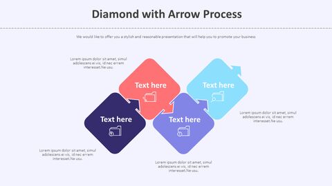 Diamond with Arrow Process Diagram