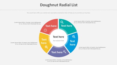 Doughnut Radial List Diagram|Cycle